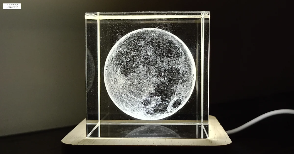 3D Crystal Moon Lamp