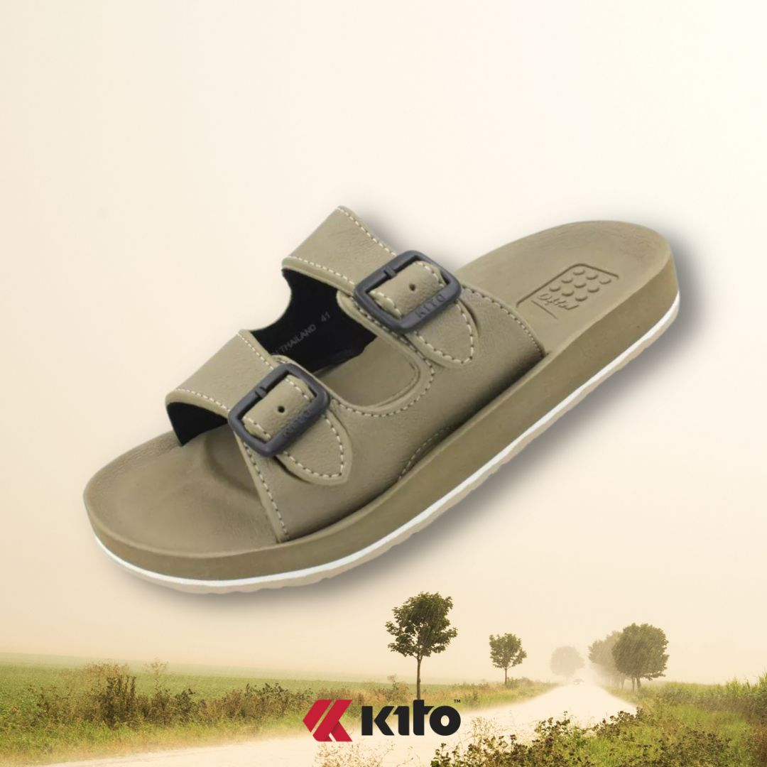 Kito Sandals for Men- KME730M Olive Green Slippers