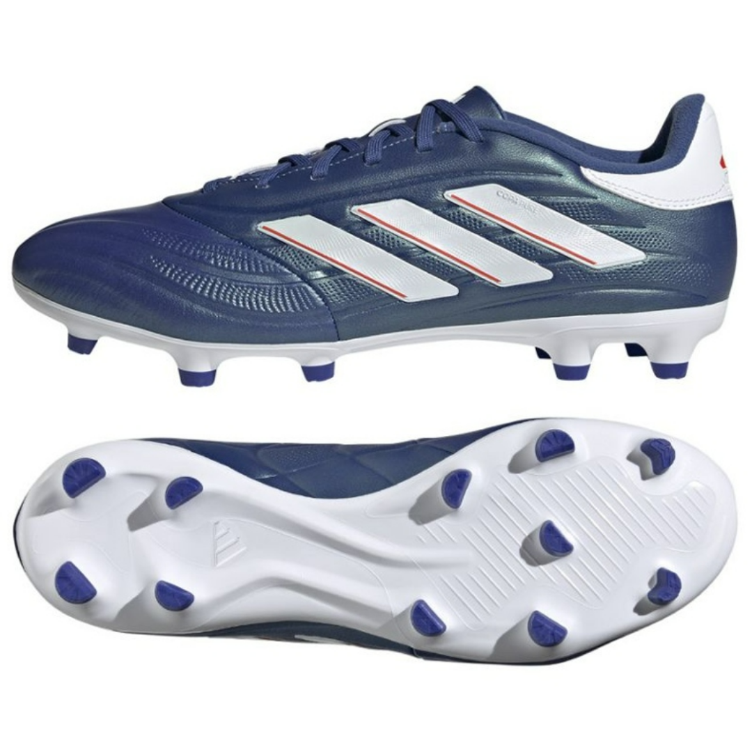 Copa Pure II.3 Firm Ground-Lucid Blue / Cloud White / Solar Red IE4896